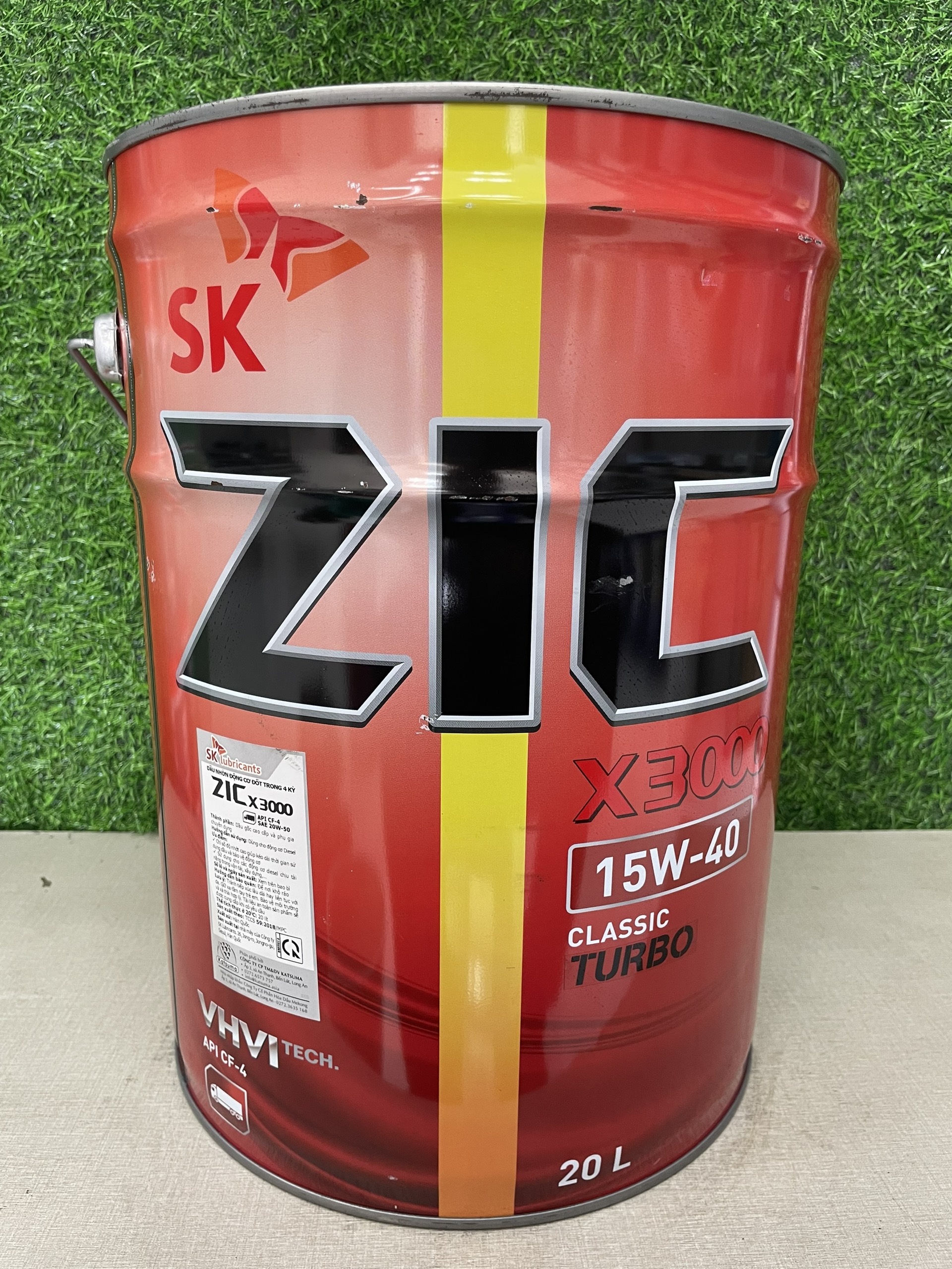 DẦU NHỚT XE TẢI NẶNG SK ZIC X3000 15W40 20 Lít